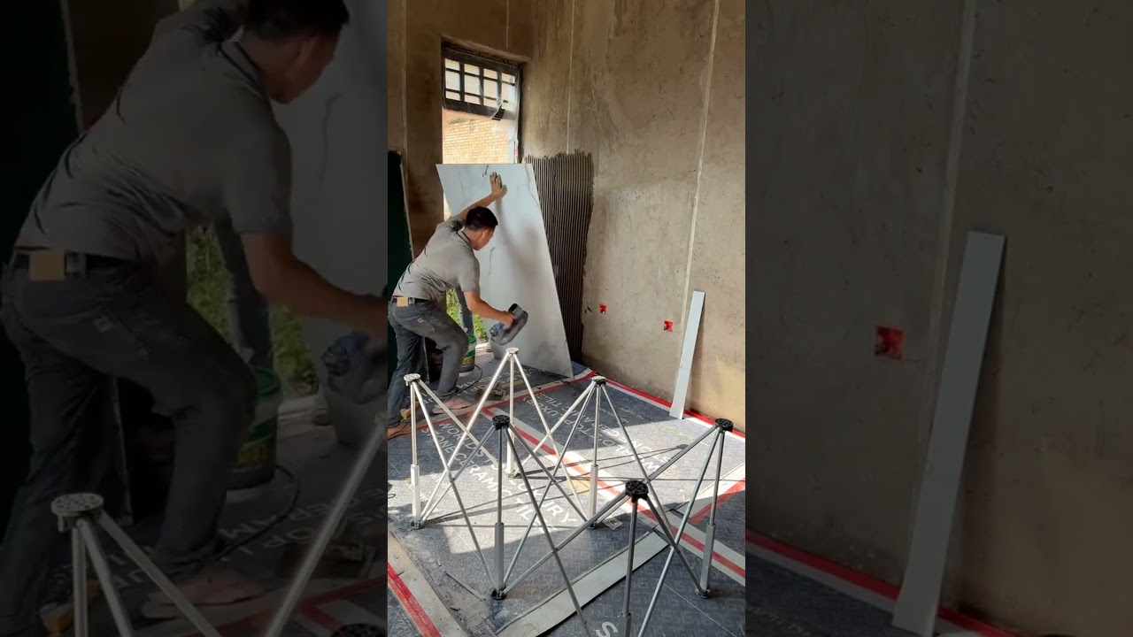 Tile installation P7425#shorts