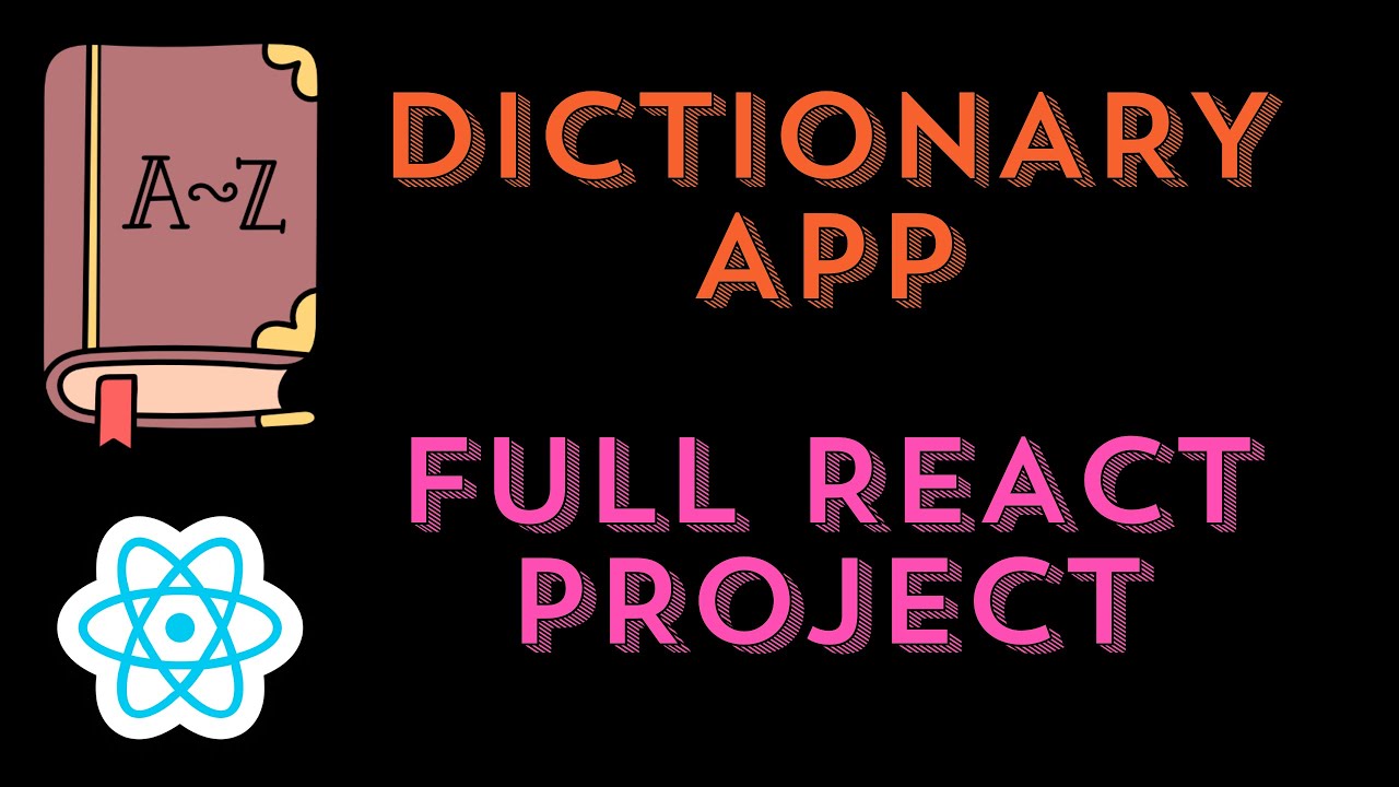 How to Code a Dictionary app in React | Full Tutorial