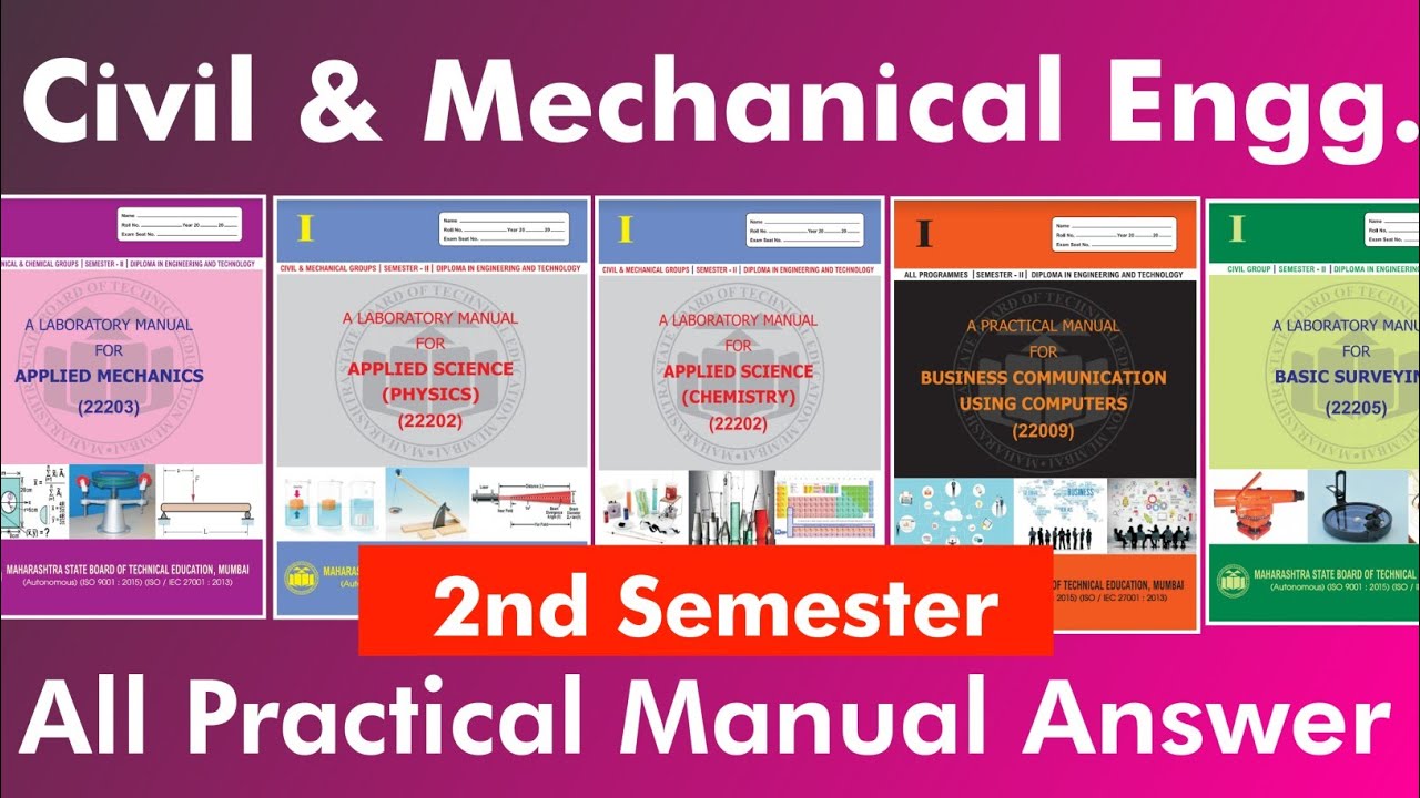 Mechanical & Civil Engg. | How to download All Practical Manual Answer | i-scheme | 2nd semester |