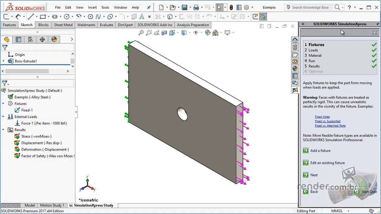 Applications and Limitations | SolidWorks 2017 SimulationXpress