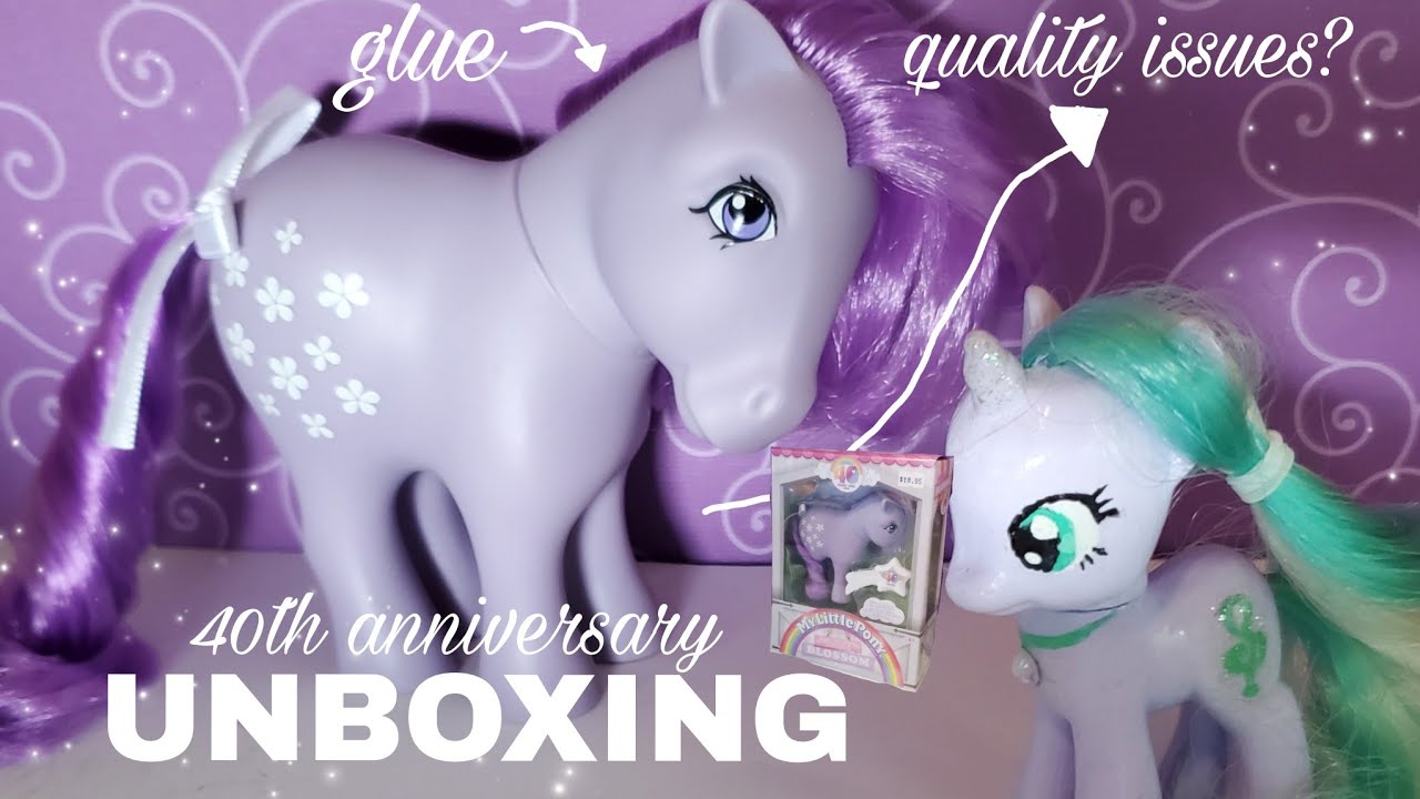 40th Anniversary My Little Pony Unboxing (quality issues?)
