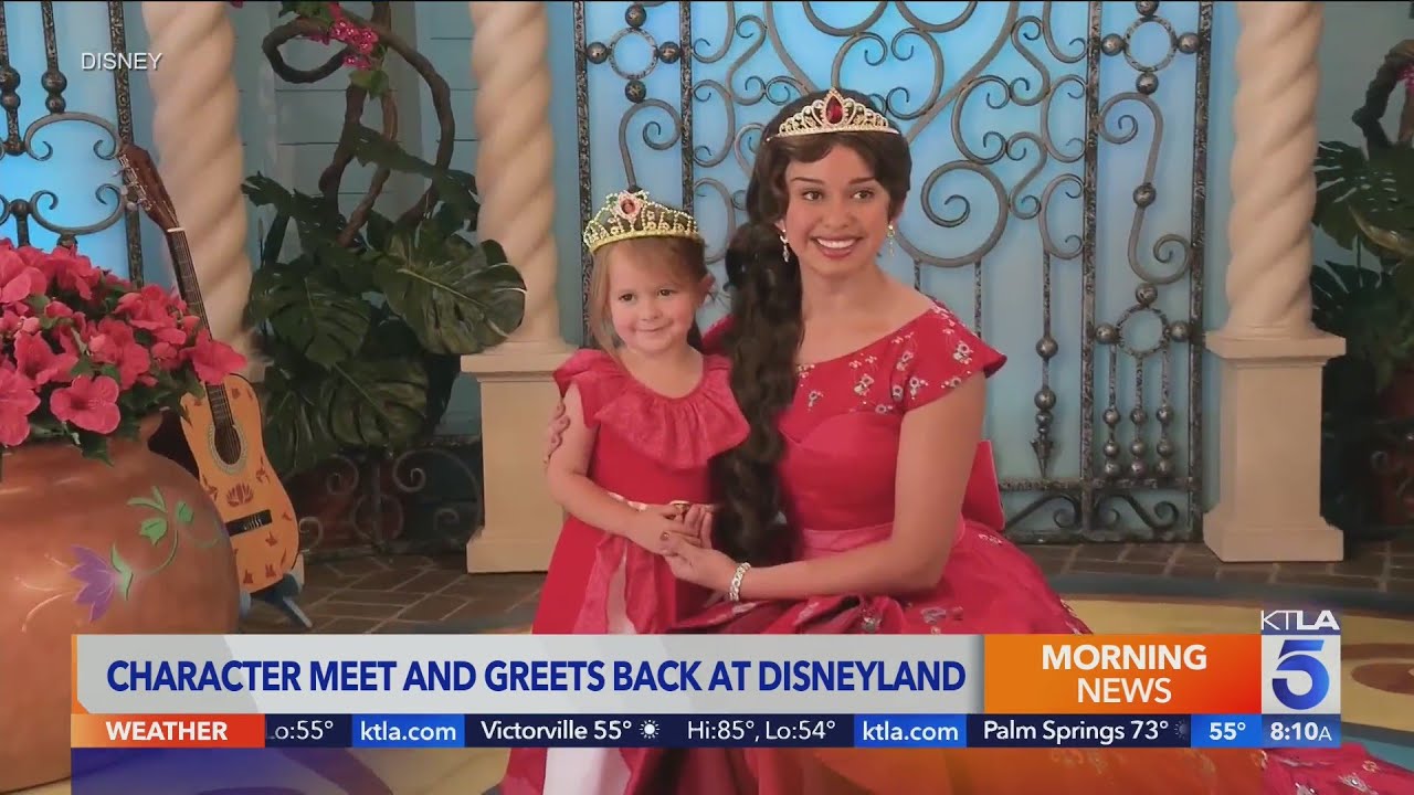 Character meet and greets are back at Disneyland