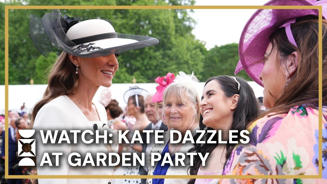WATCH: Princess Kate and Prince William Host Garden Party at Buckingham Palace