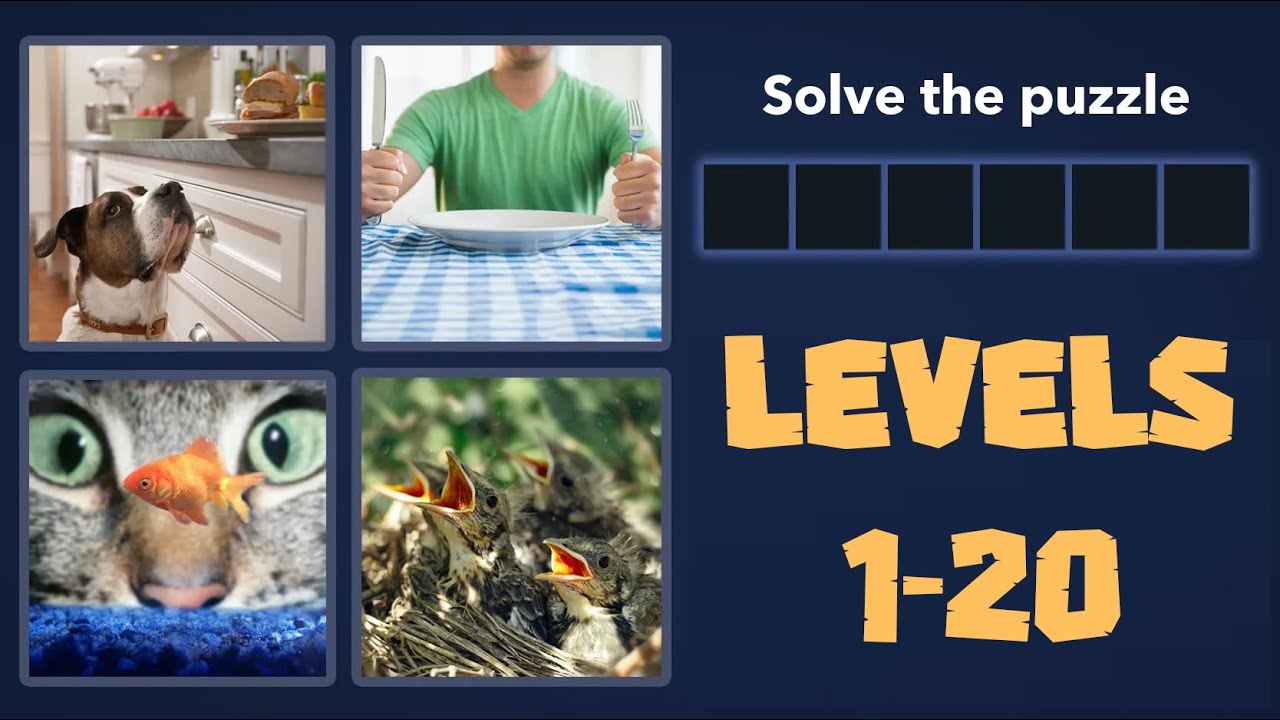 4 Pics 1 Word Levels 1 - 20 Answers