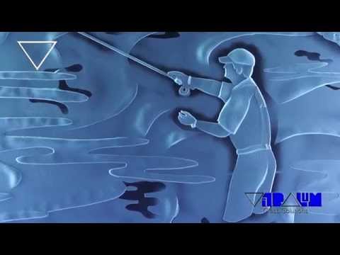 Vitralum Glass Solutions, 3D etched glass, carved glass, shower doors Orlando