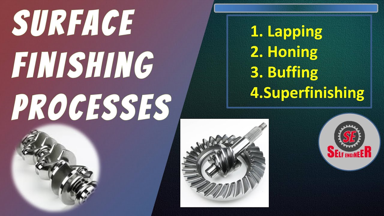 Surface Finishing processes: Lapping, Honing, Buffing, Superfinishing