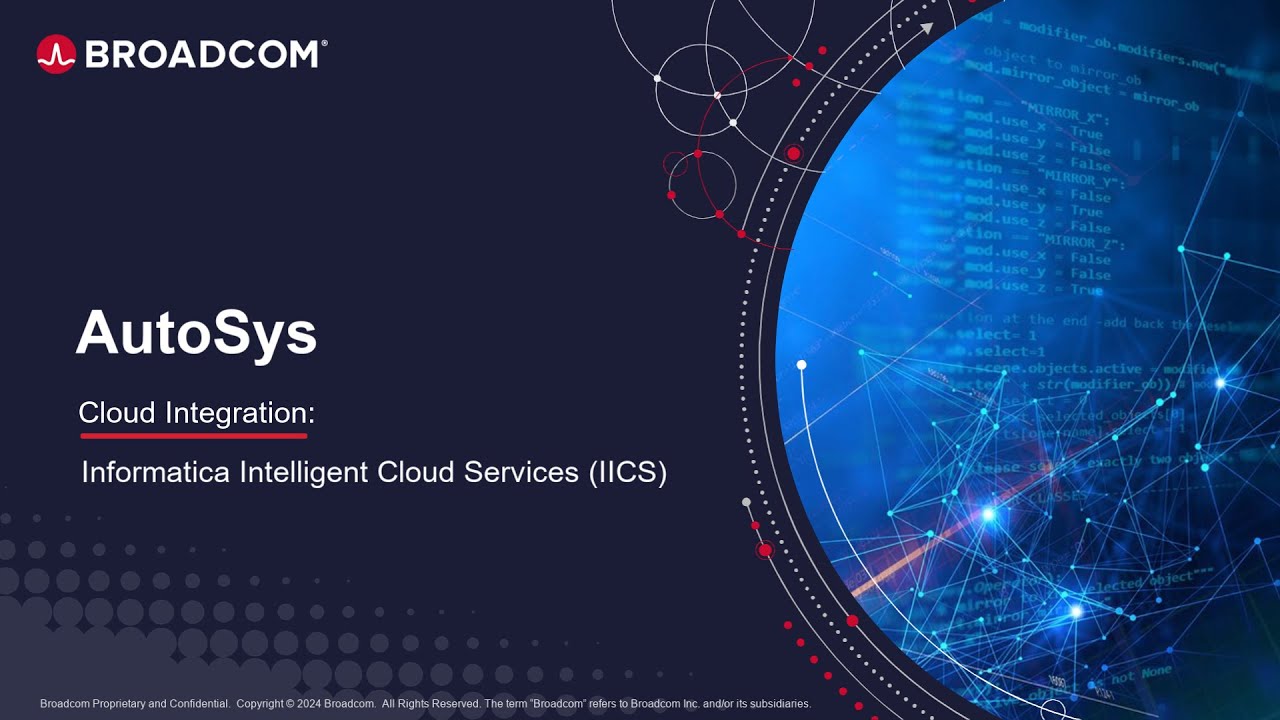 AutoSys Cloud Integration with Informatica Intelligent Cloud Service (IICS)