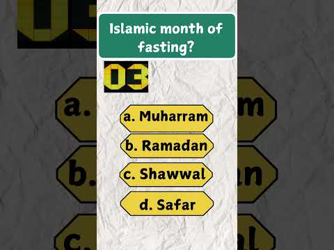 What is the Islamic month of fasting called?