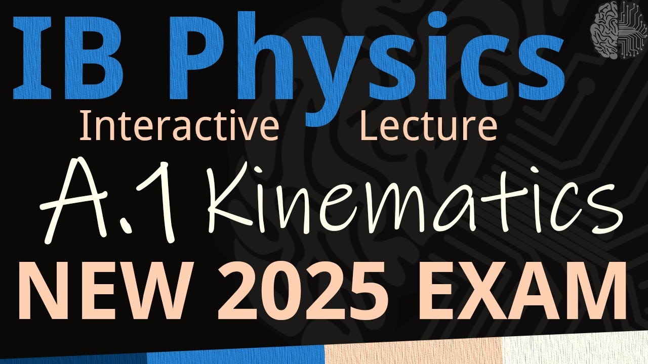 IB Physics A.1 - Kinematics [SL/HL] - Interactive Lecture 2025-2033