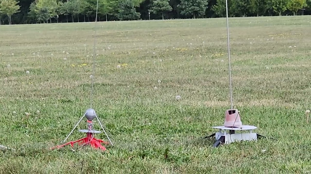 Sputnik 1 12mm model rocket second flight