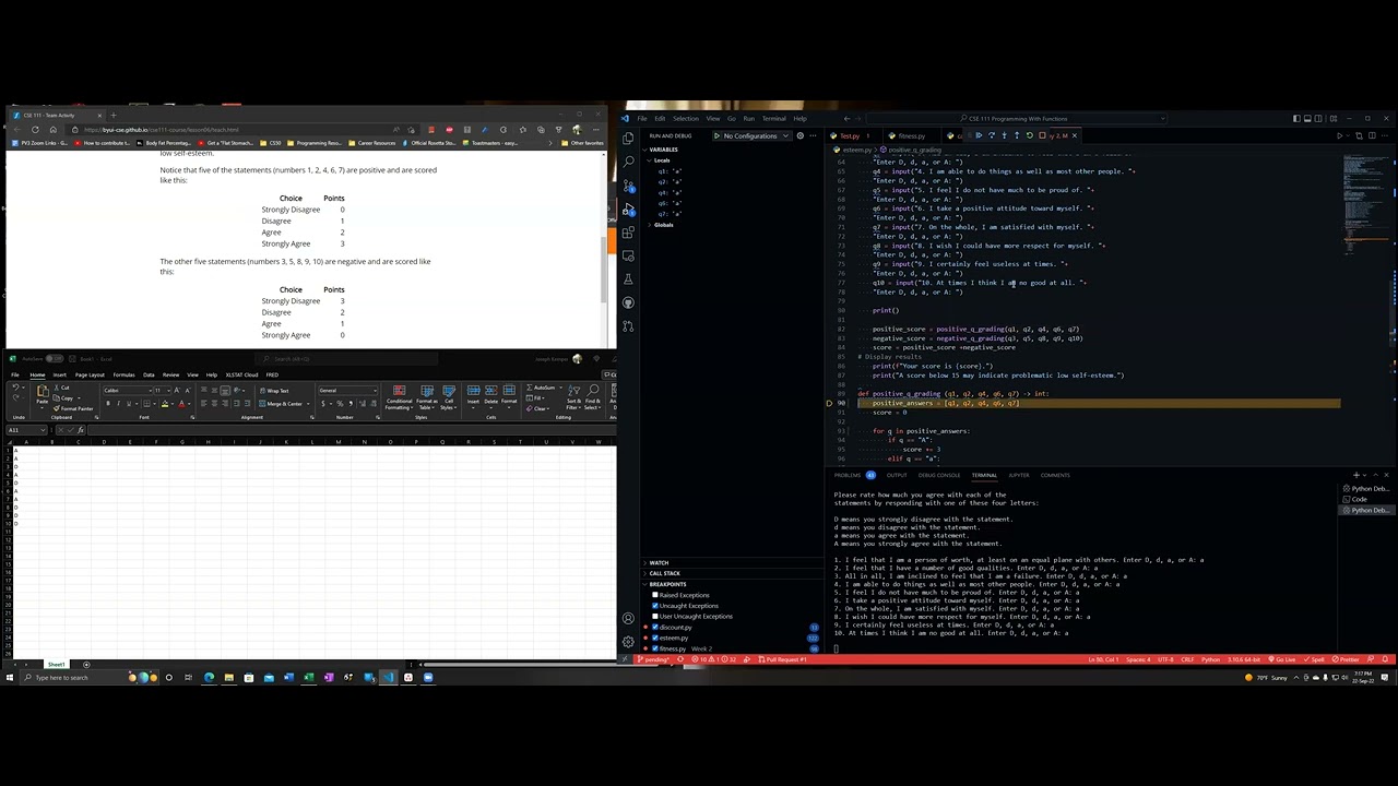 Python, Troubleshooting Code, Reviewing Code, Functions, and Python Syntex