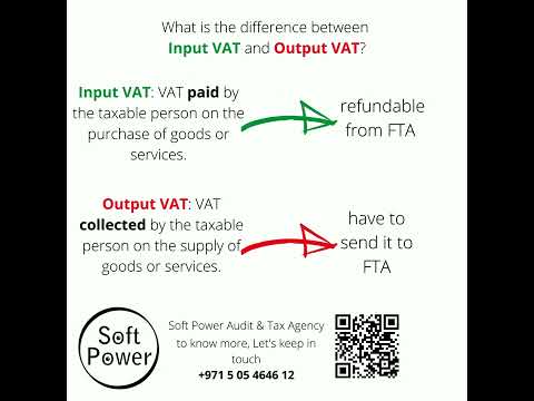What is the difference between Input VAT and Output VAT ?