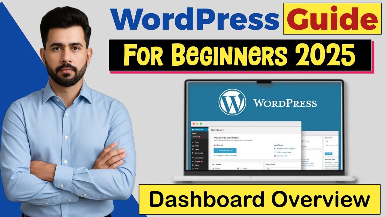 WordPress Tutorial for Beginners 2025 | WordPress Dashboard Overview | Urdu/Hindi