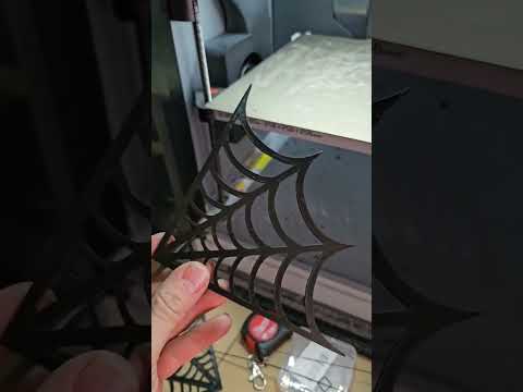 Spider web corner prints! #3dprinting