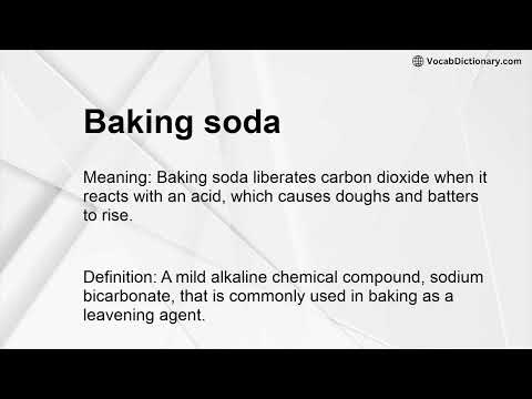 Baking soda Meaning