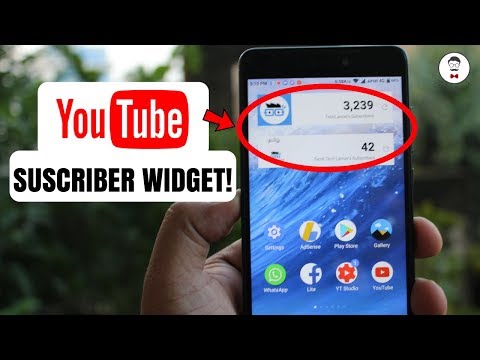 Youtube Subscriber Count Widget Android App 2017 | LIVE Subscriber Count Trick | TechLancer