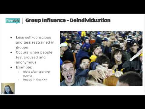 AP Psych - Bystanders, Groups, & Deindividuation - Unit 9: Social Psychology