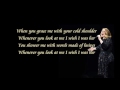Adele - Cold Shoulder Lyrics and YouTube Videos