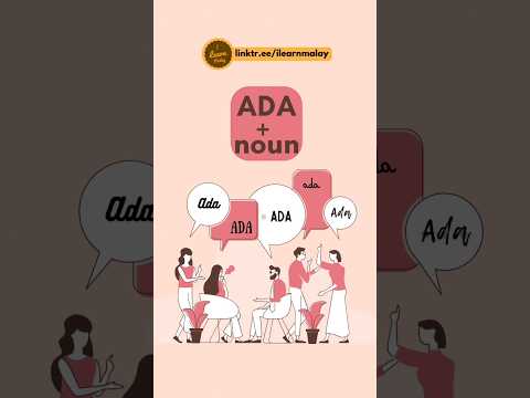 Malay Verb - ADA + Noun #learnmalay #malaylanguage #malaylessons #malaysia #bahasamelayu