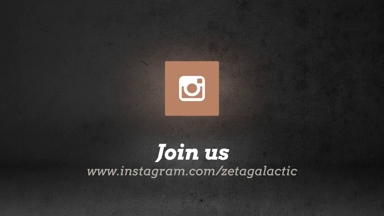 Amazing Instagram Social Outro Video - Firefly Swarm Social (Light Orange) Template