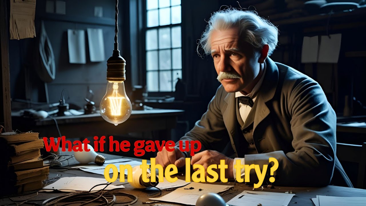 ⚡ Edison and the Light Bulb | 1,000 Failures Before Changing History