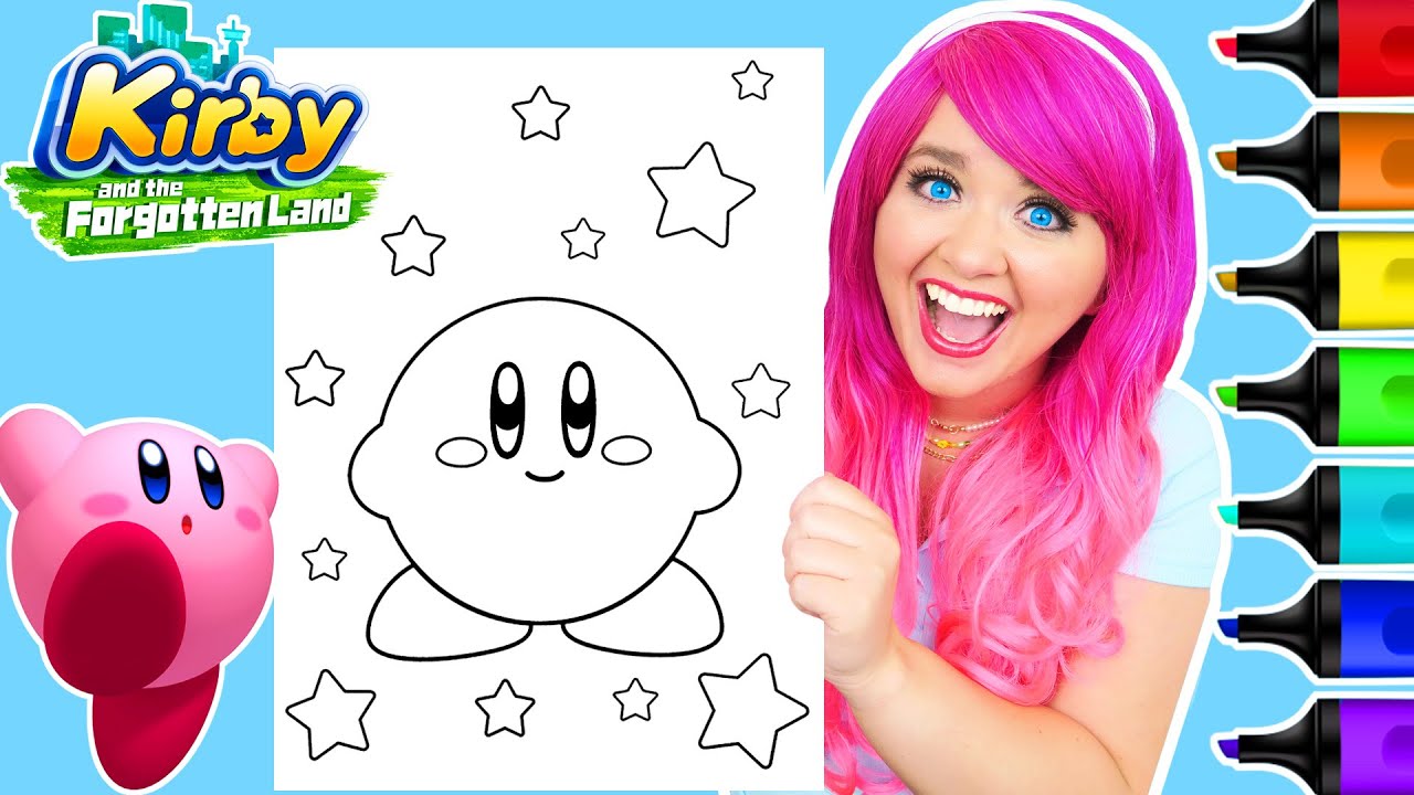 Coloring Kirby ⭐️ Prismacolor Paint Markers