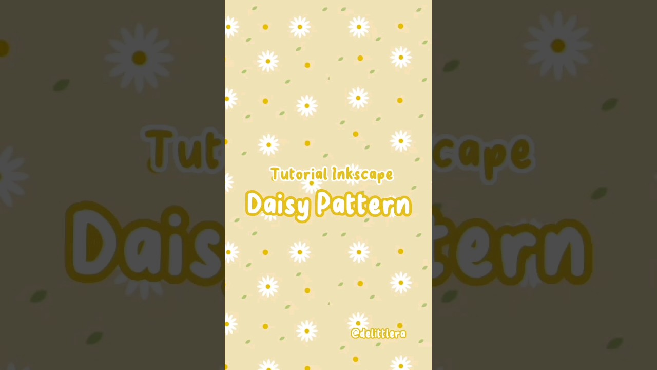 Daisy Pattern  #flowers #pattern #daisy #drawing #white #beauty  #inkscape #art #vector #delittlera