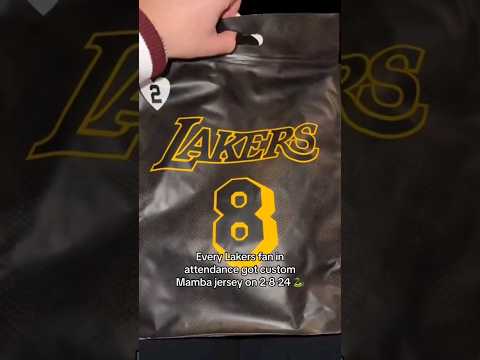 Every fan at Lakers-Nuggets game got this Black Mamba jersey π