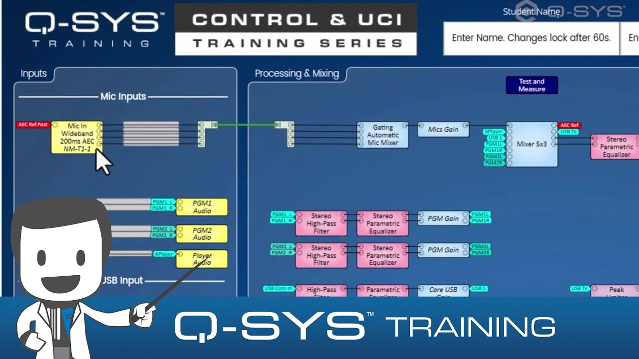Q-SYS Training | Control and UCI ADVANCED - A2 - Design Navigation