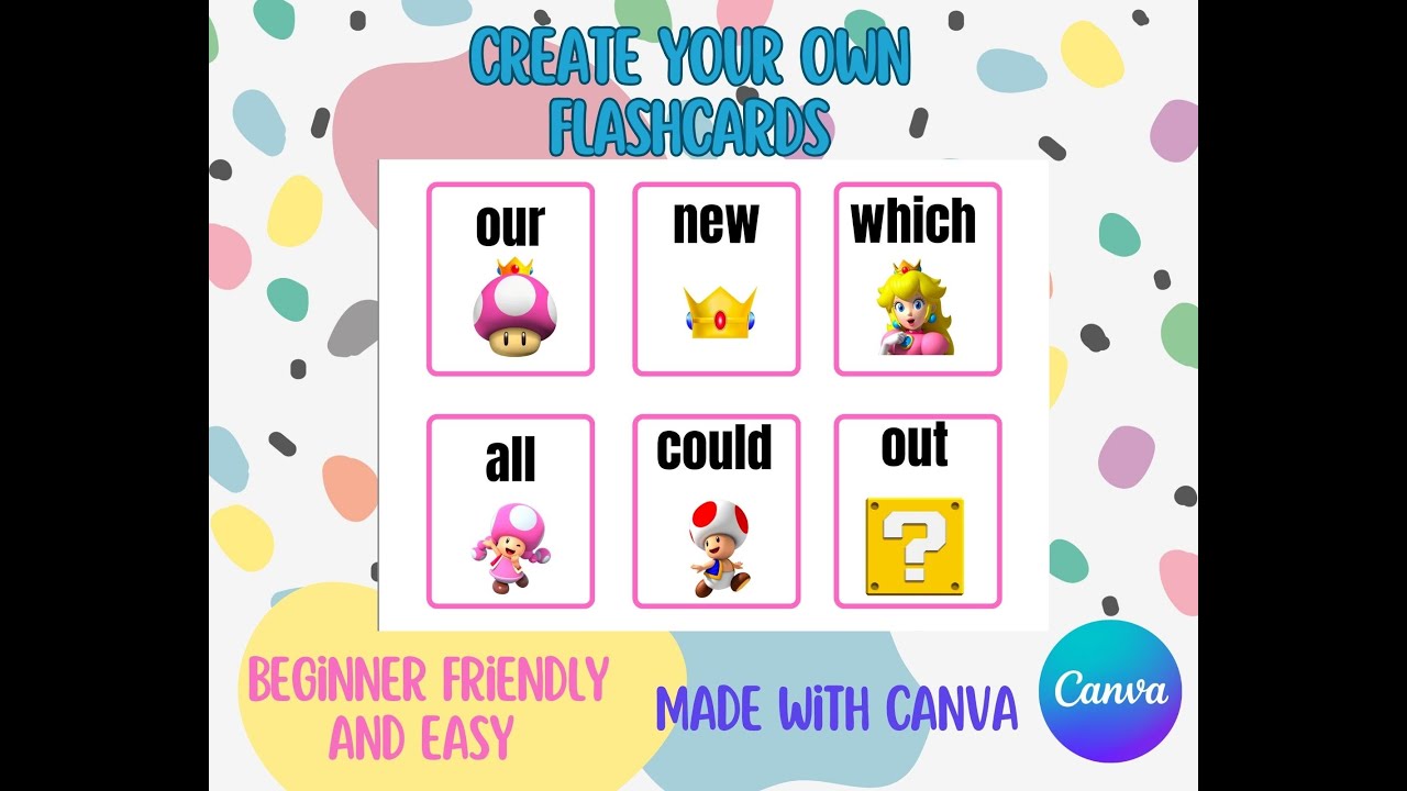 Sight Word Flashcards (Beginner friendly, simple and easy tutorial)
