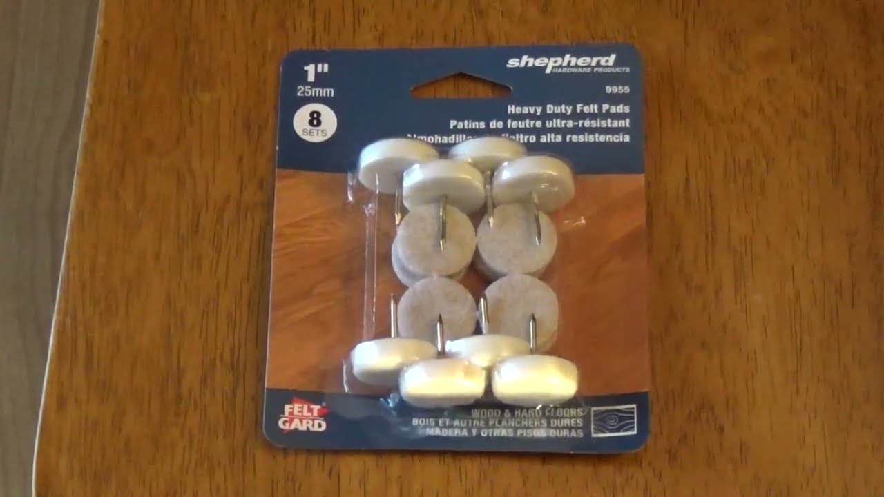 Nail On Felt Pads for Wood Chairs - Floor Protector