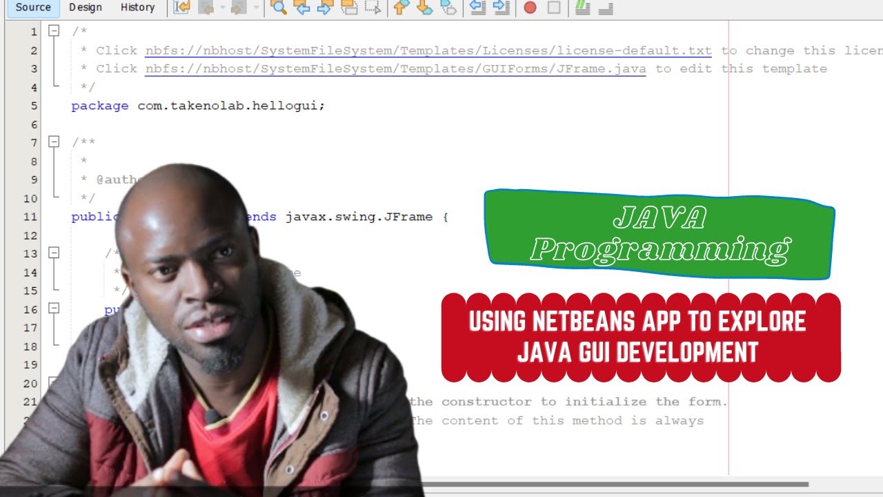 1. Using Netbeans App to explore Java GUI development
