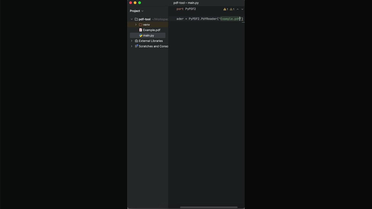 Python Script: PDF Text Extraction #python #pdf #extracttext #shorts
