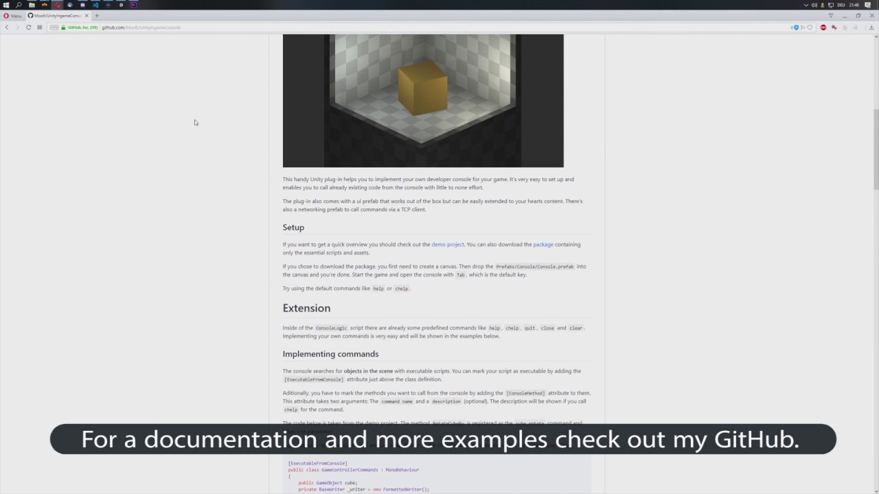 Unity - Free developer console asset!