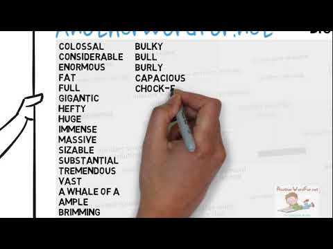 Synonyms : Synonyms For Big [Learn English Pronunciation + Improve Your Vocabulary]