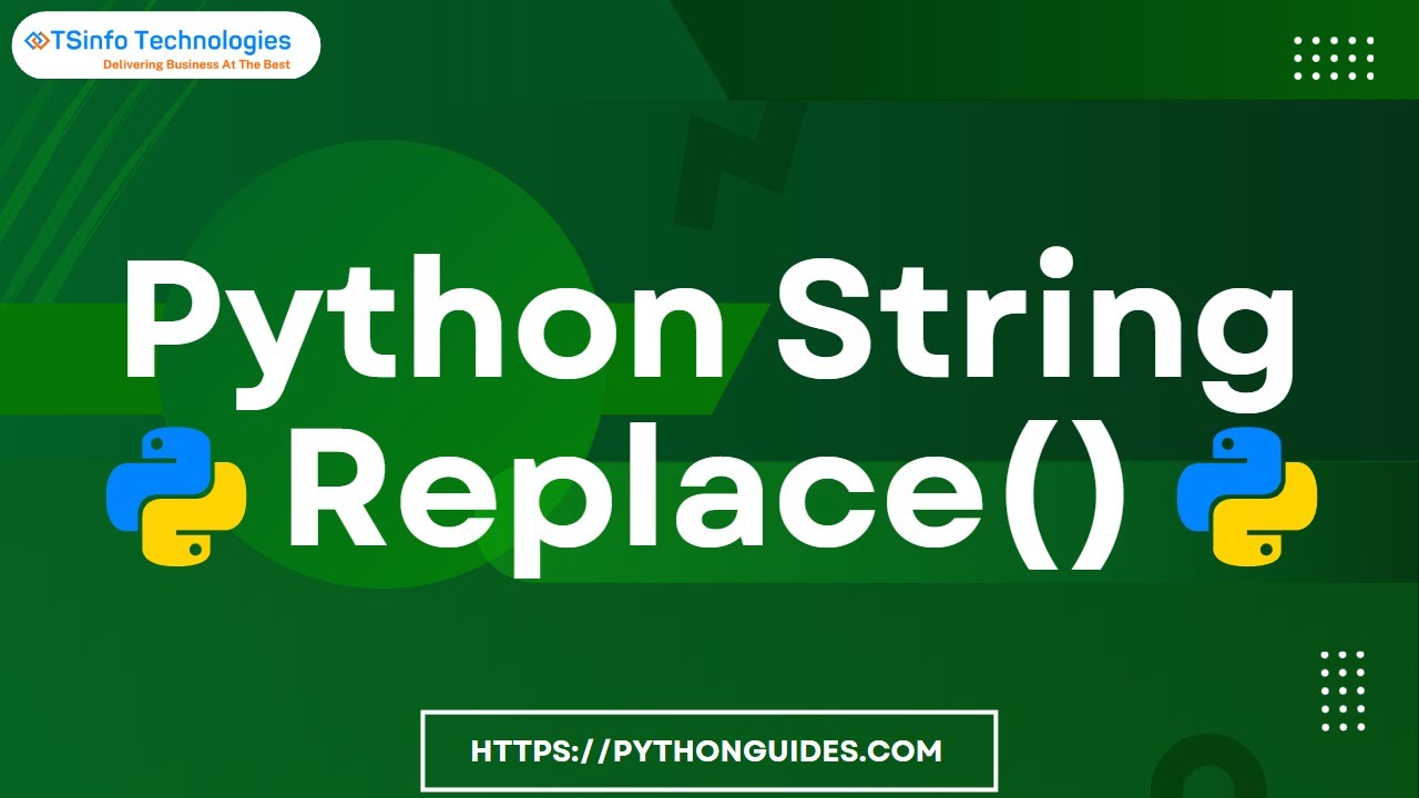How to replace a string in Python | Python replace a string