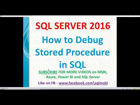 Learn Stored Procedure debugging in sql | sql debugging stored procedures - Mind Luster