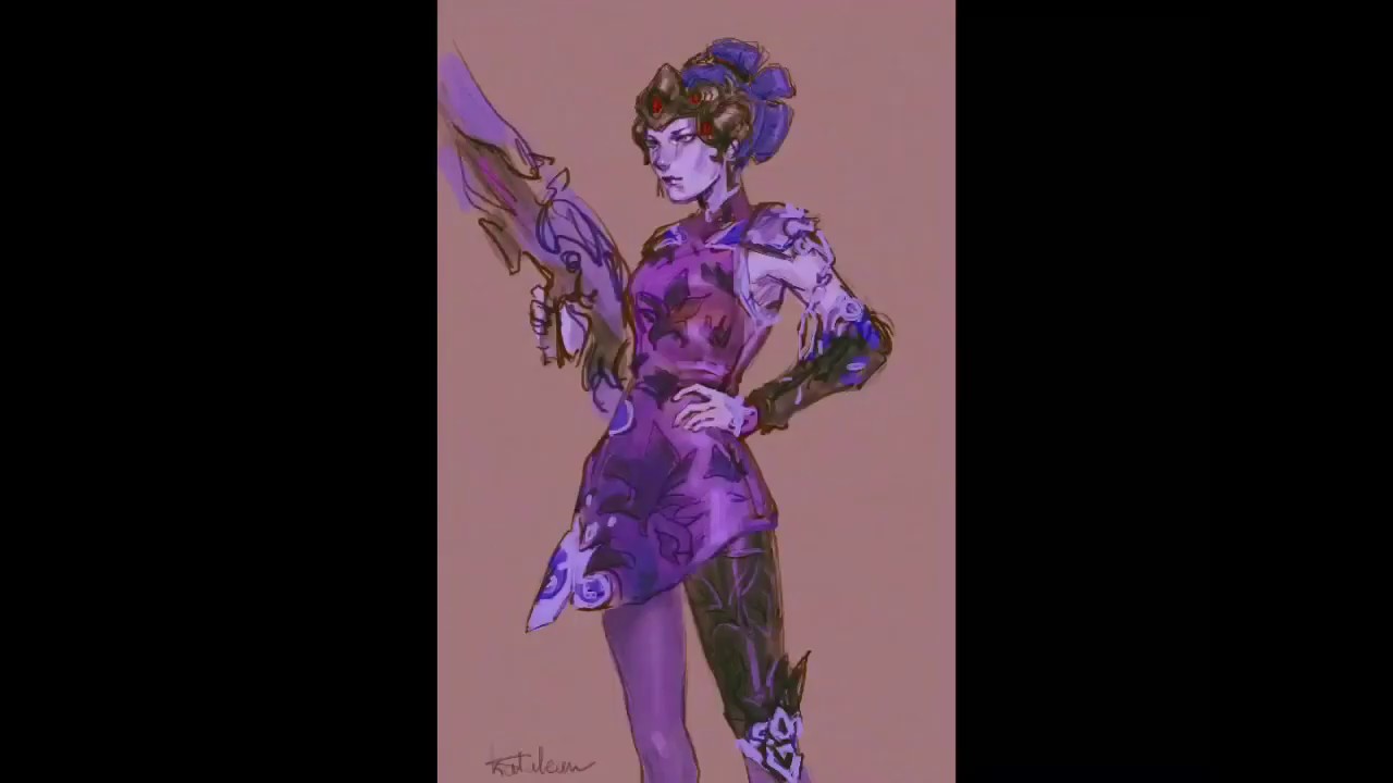 speedpaint: black lily widowmaker