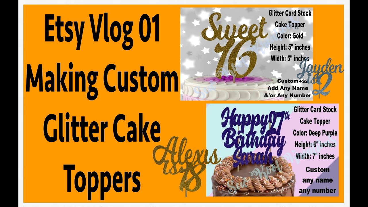 Etsy Vlog 01 Making Cake Toppers