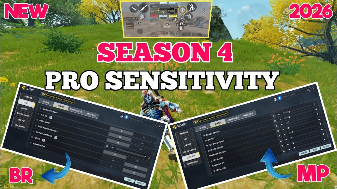 Best PRO Sensitivity Settings in CODM! (Season 4) | codm br settings | call of duty mobile | codm br