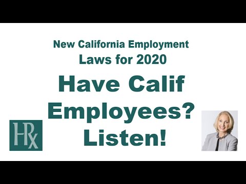 California Employment Law Updates for 2020 with Terri Olson