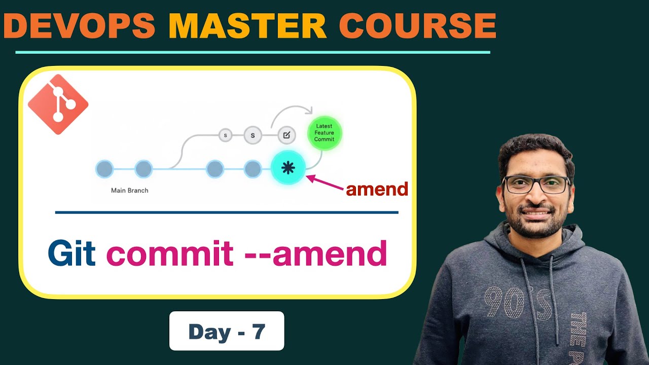 Git Commit amend? | DevOps Master Course | Day-7