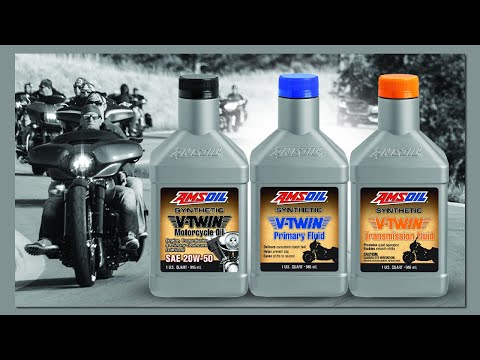 AMSOIL 100 % Synthetic V Twin Motorcycle Oil - Maximum Protection and Performance #motorcycle