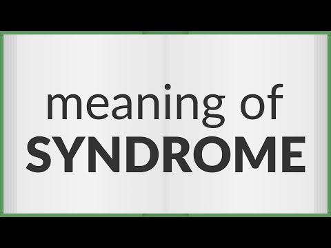 Syndrome | meaning of Syndrome
