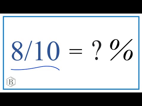 8/10 as a Percent