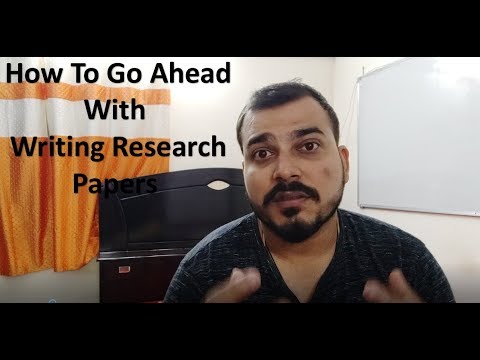 How To Go Ahead in Writing Research Papers