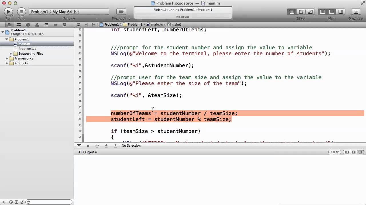Objective C Tutorials   27   Problem and Solution 1
