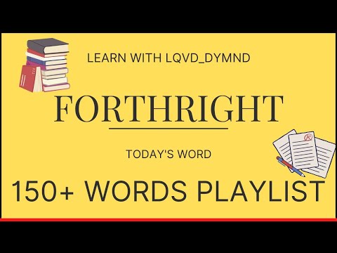 Forthright-Learn A Word Everyday Series for TOEFL, IELTS, TOEIC, CGL & others exams I Memory Tricks