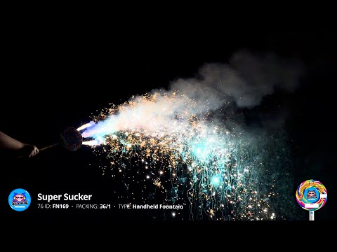 Super Sucker Fountain – Triple Tube Flame & Gerbs