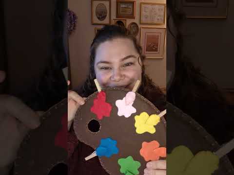Felt Painters Pallet 🎨 #diygift #chrismasgift #painter #diy #craft #fyp #feltdiy